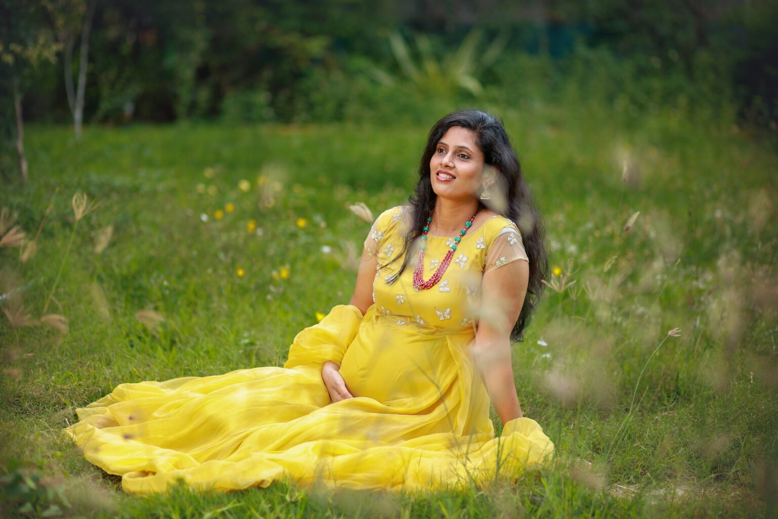 Love in Full Bloom Capturing Joy and Connection in a Garden Maternity ...