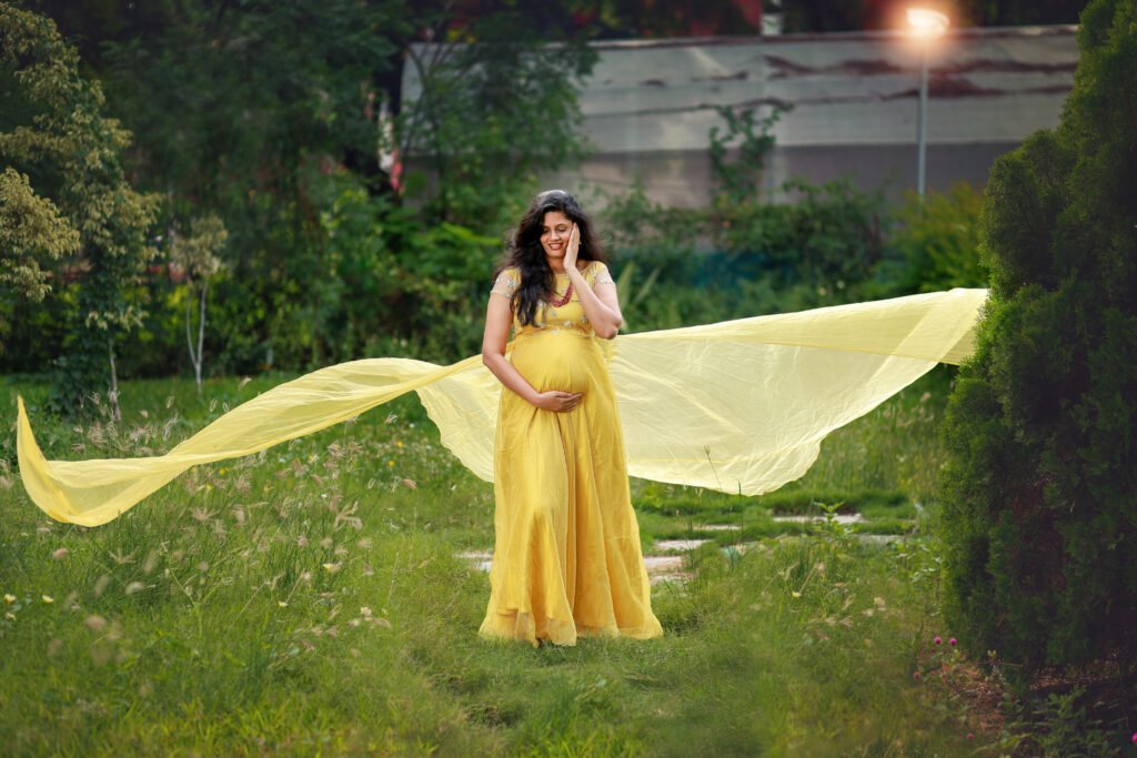 Love in Full Bloom Capturing Joy and Connection in a Garden Maternity ...
